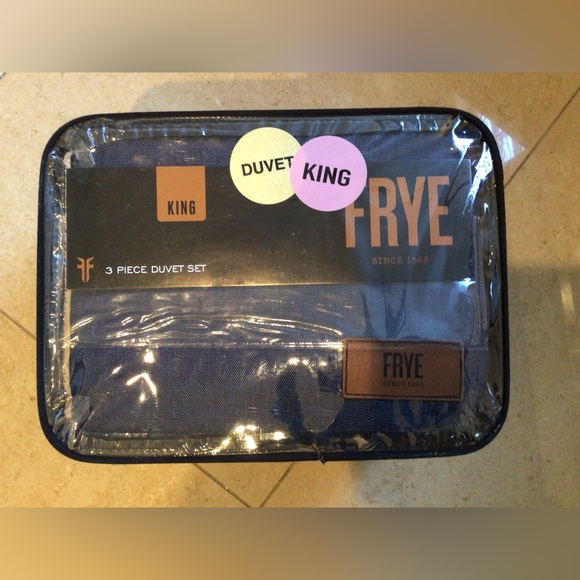 Frye | Bedding | Frye Denim Duvet Cover Setking | Poshmark